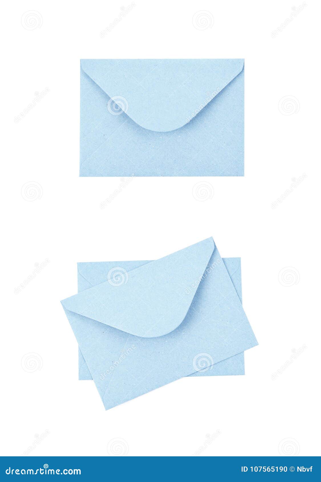 Blue Paper Envelope Isolated Stock Photo - Image of blue, communicate ...