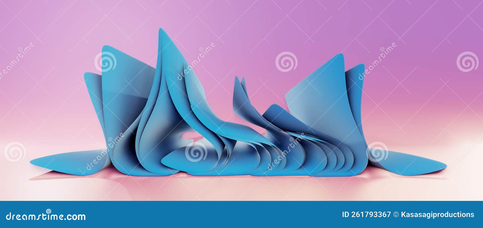 Blue Paper Falling On Pink Background Royalty-Free Stock Photography ...