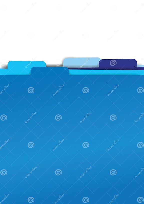 Blue paper folder files stock illustration. Illustration of copy - 35241122