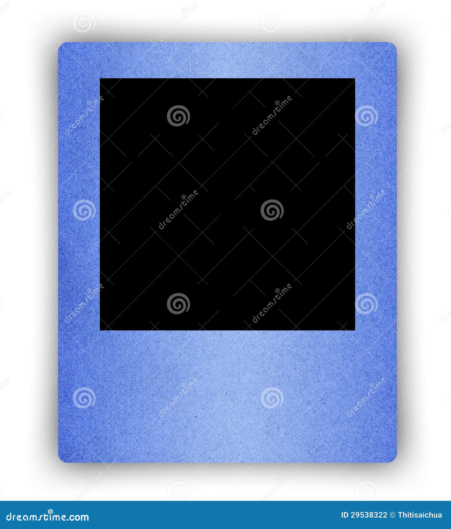 Blue paper frame on white stock photo. Image of graphic - 29538322
