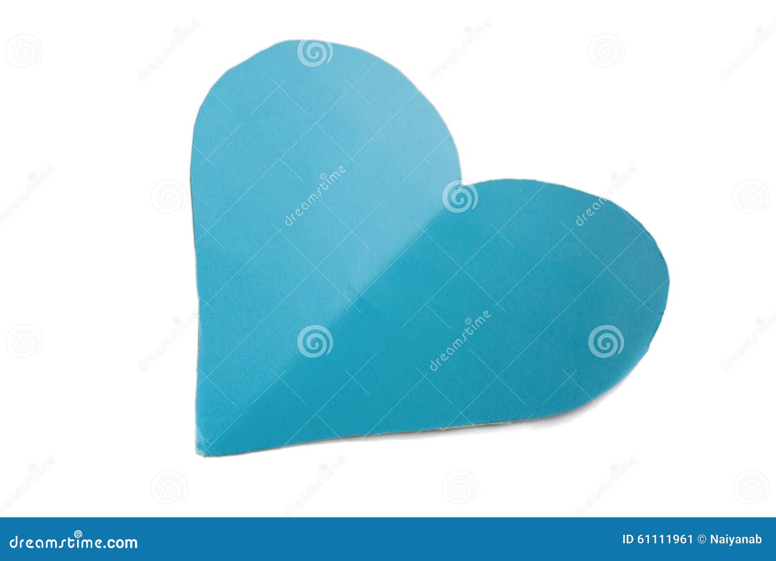Blue paper heart stock image. Image of romantic, symbol - 61111961