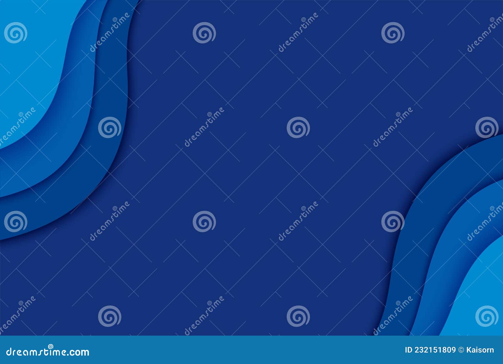 Blue Paper Layer Abstract Background. Paper Cut Layered with Space for ...