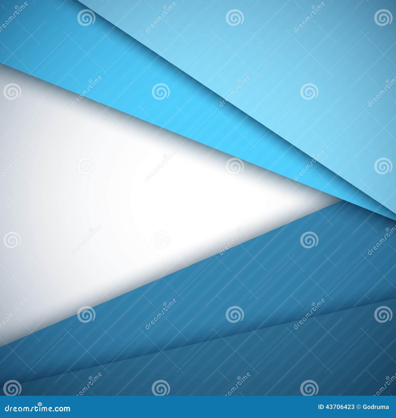 Blue Paper Layers Abstract Vector Background. Stock Vector ...
