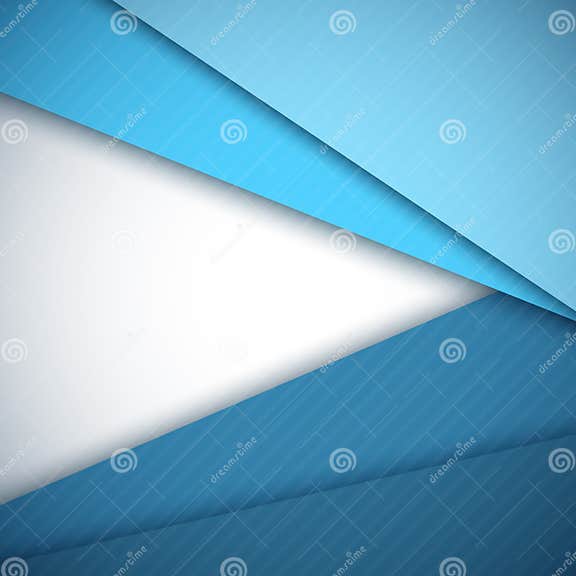 Blue Paper Layers Abstract Vector Background. Stock Vector ...
