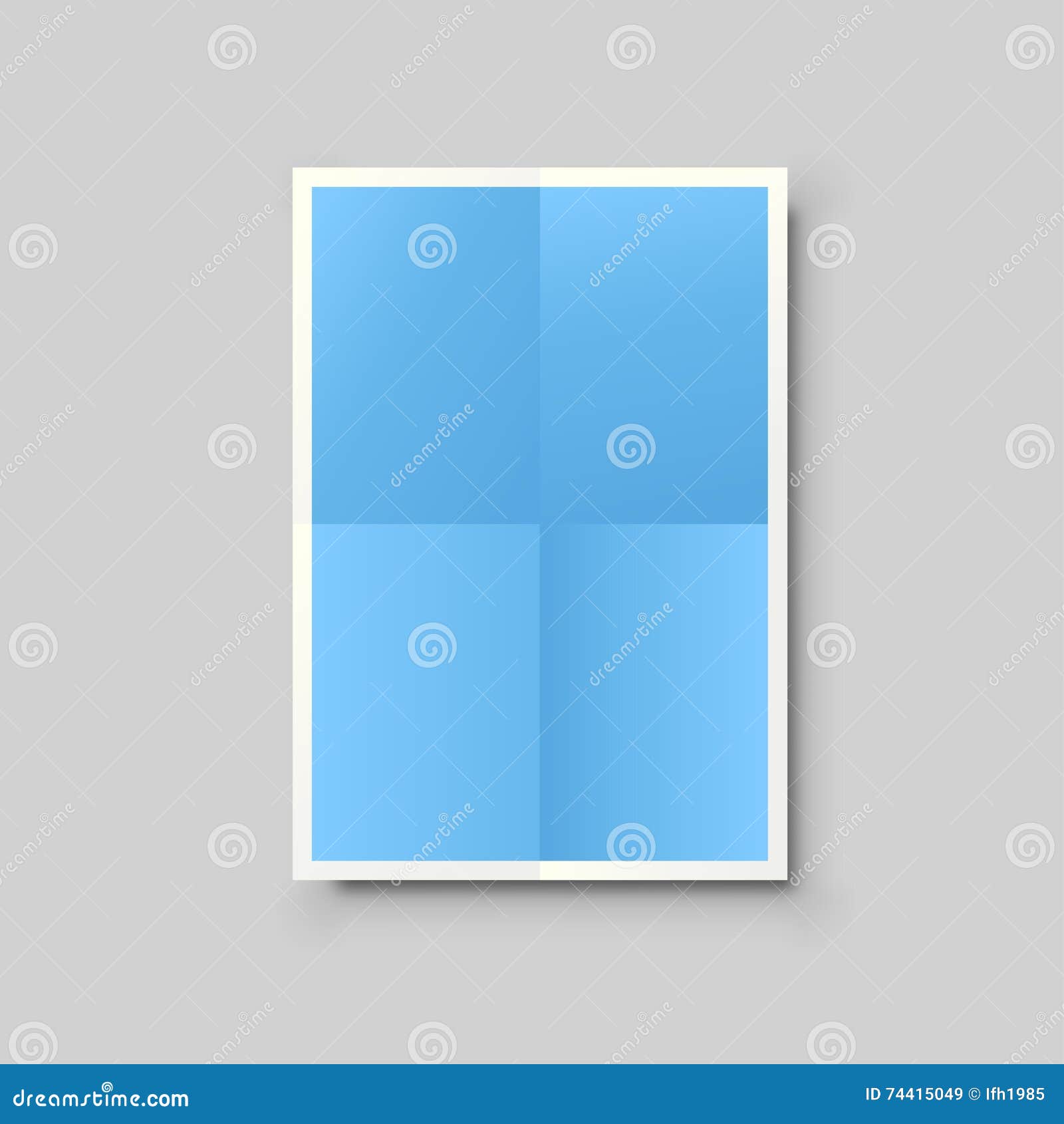 Blue paper list stock vector. Illustration of document - 74415049