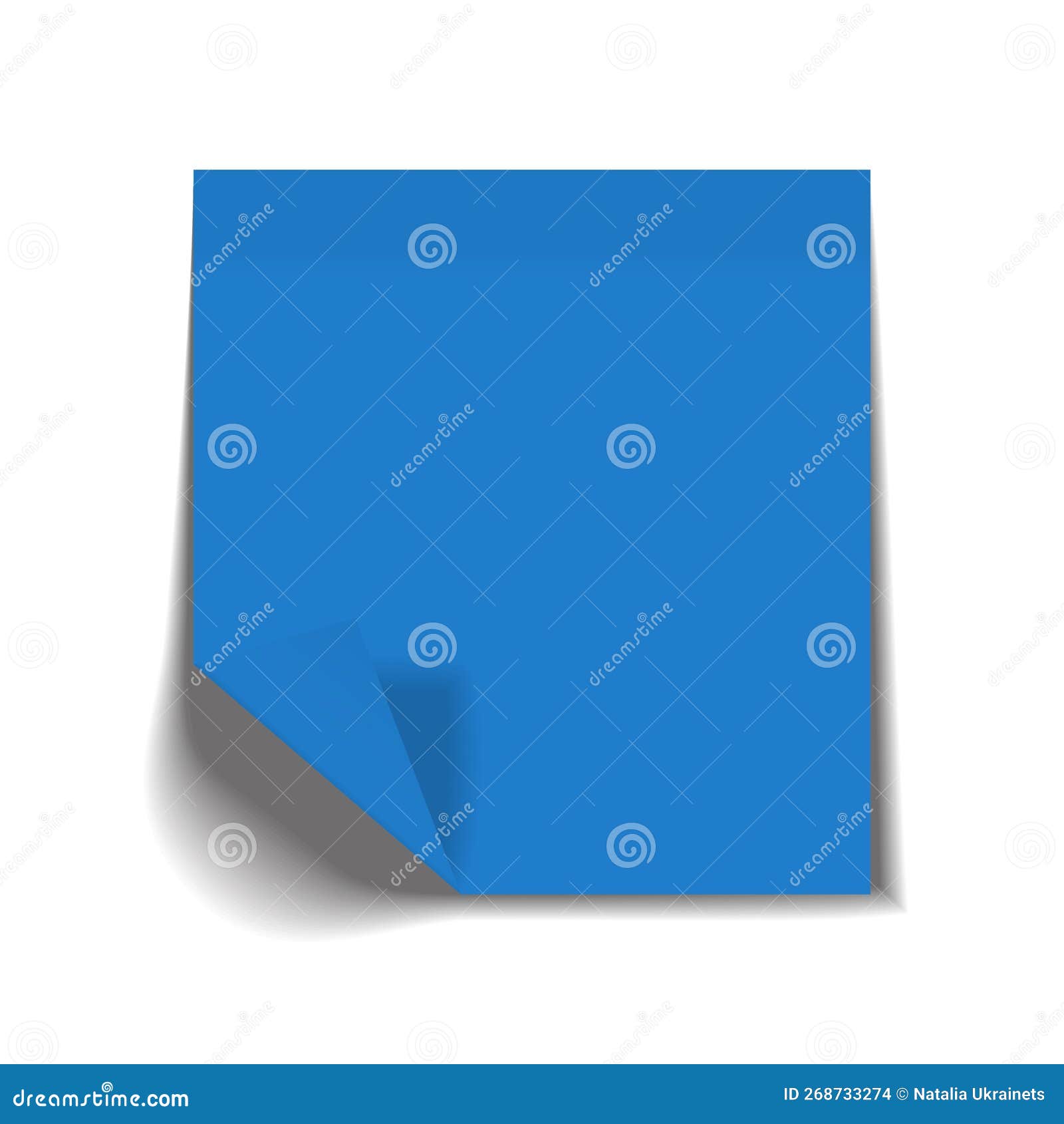 Blue paper stock vector. Illustration of white, blank - 268733274