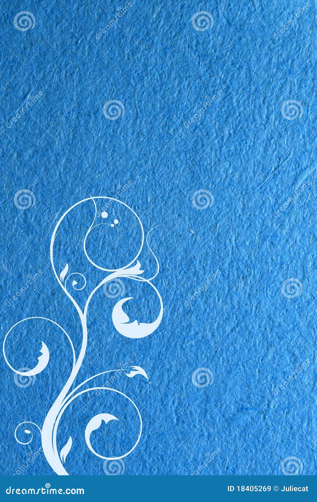 Blue Paper Parchment White Swirls Stock Illustration - Illustration of ...