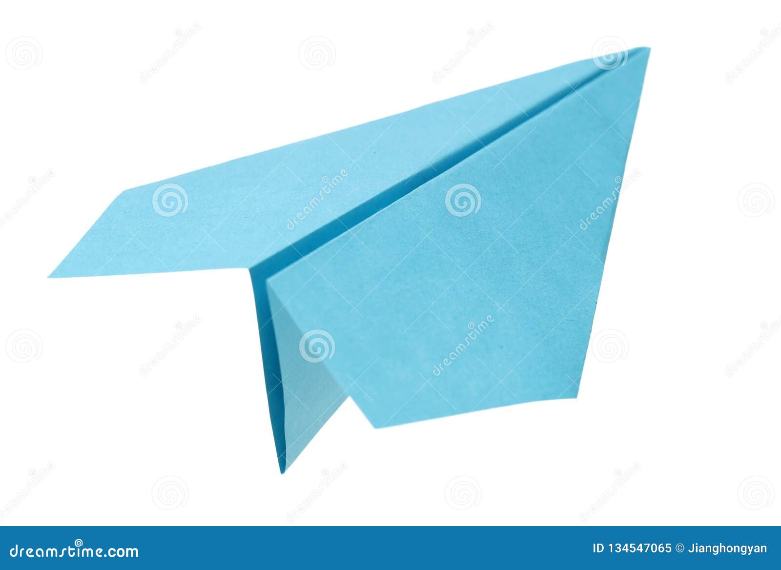 Blue paper plane stock image. Image of leisure, plane - 134547065