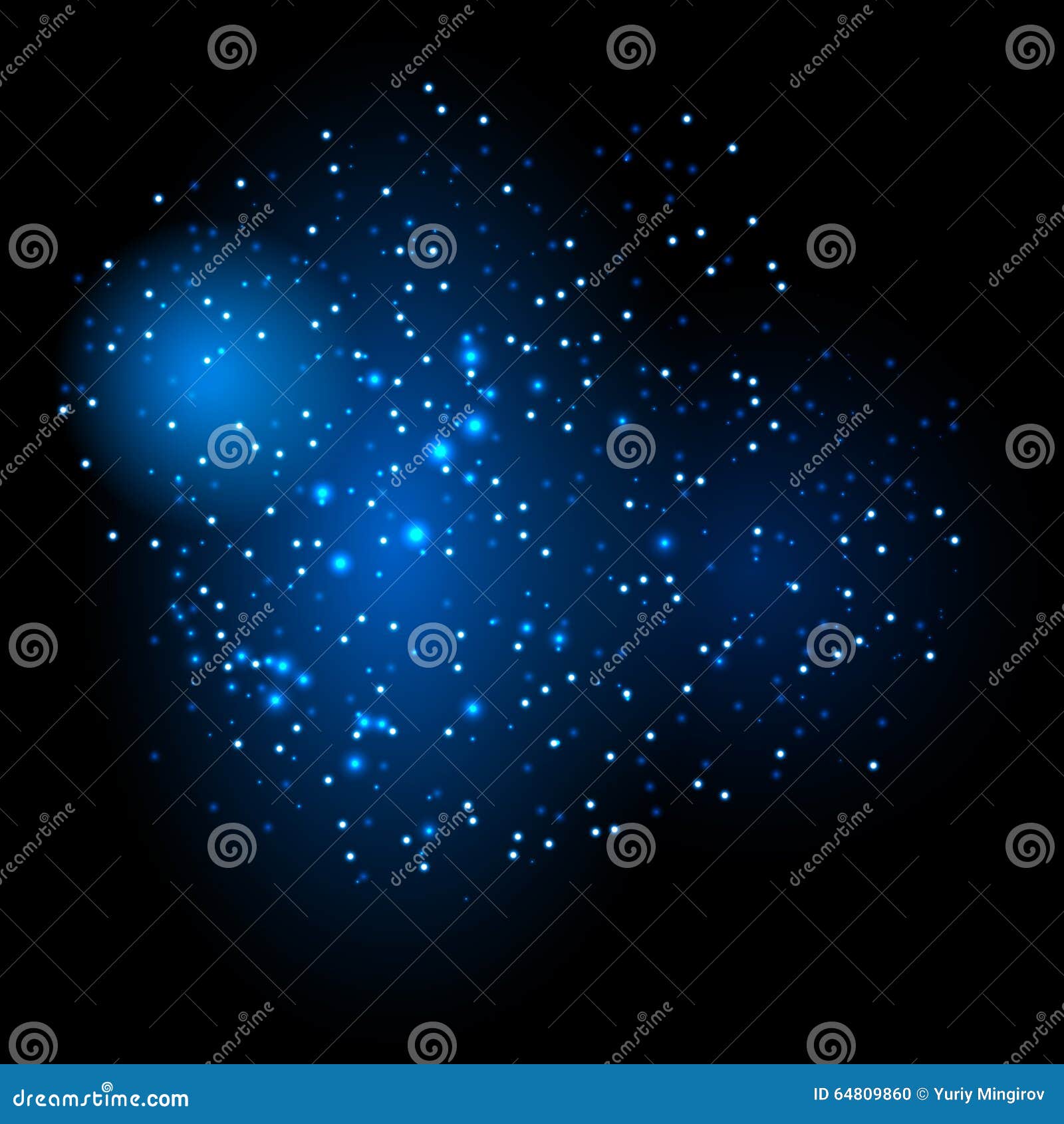 Blue Particle Abstract Background Light Stock Vector - Illustration of ...
