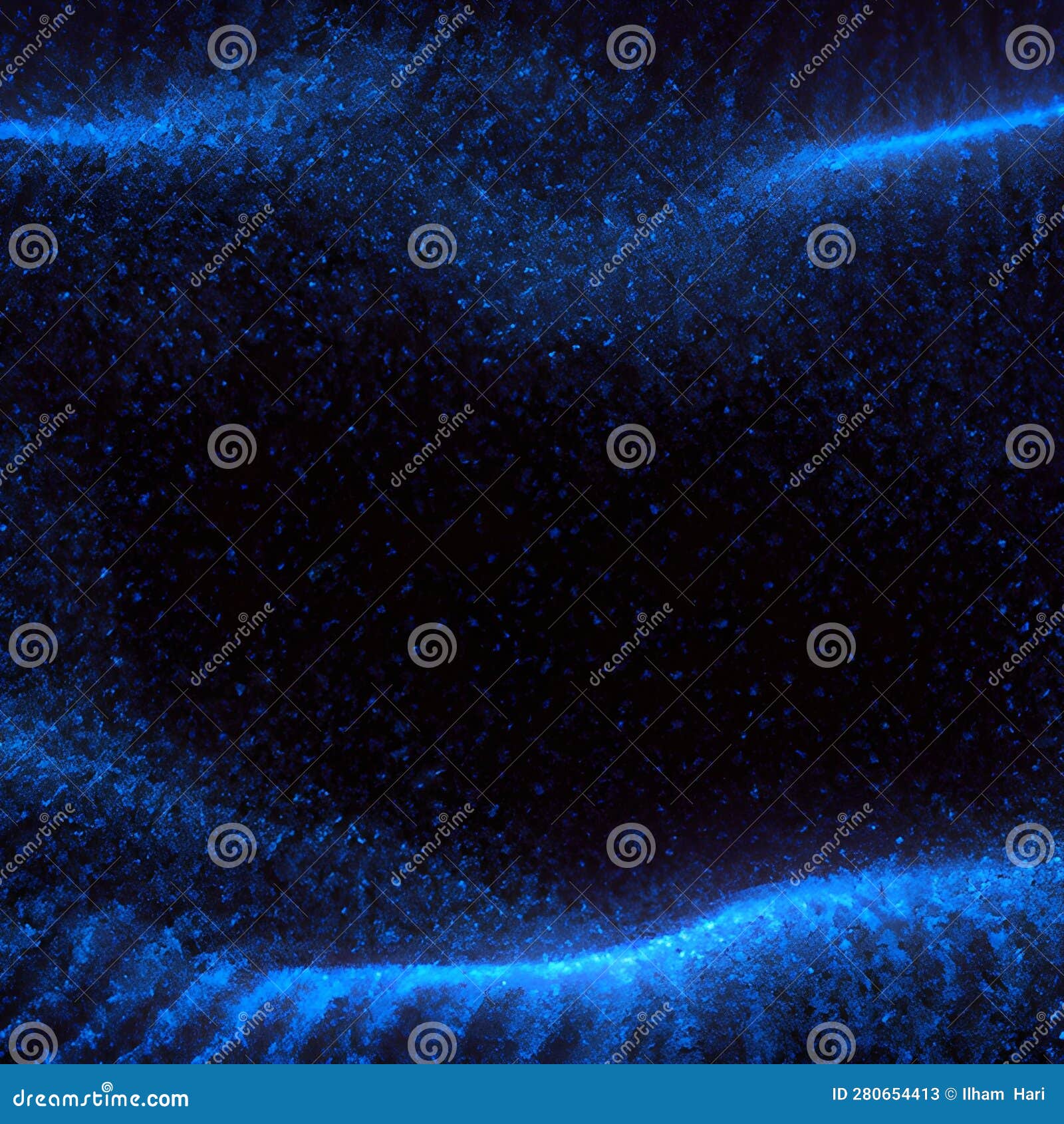 Blue Particle Atom Science Technology Abstract Background Stock ...