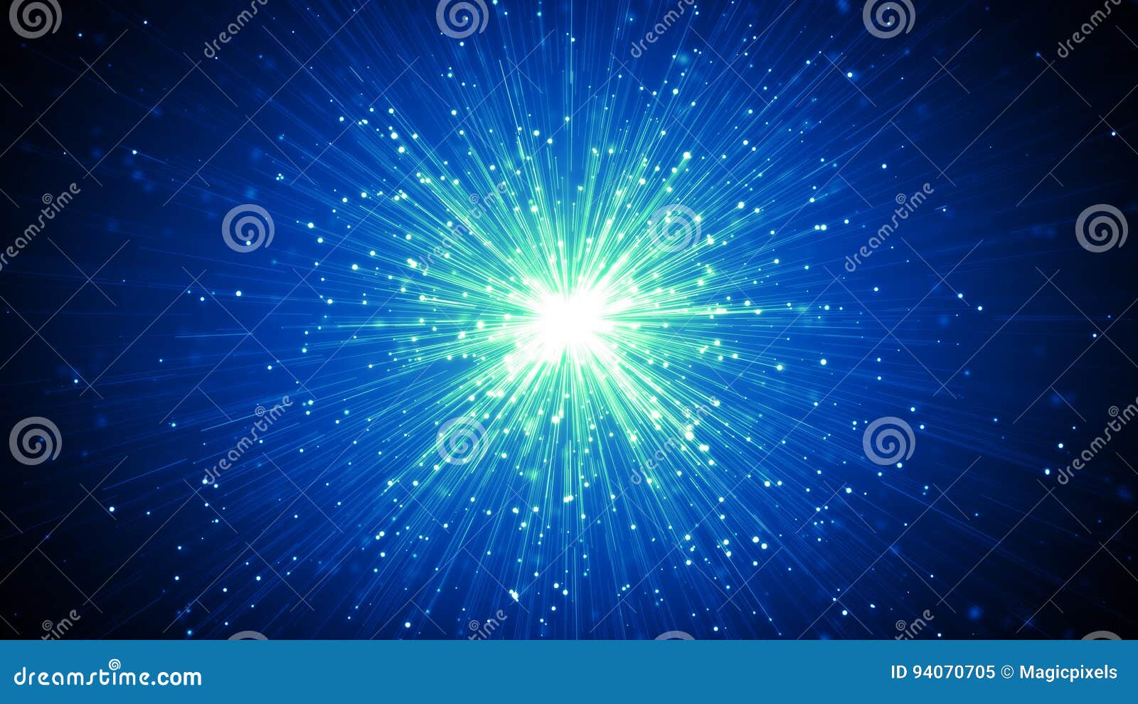 BLUE PARTICLE RAYS stock illustration. Illustration of backdrop - 94070705