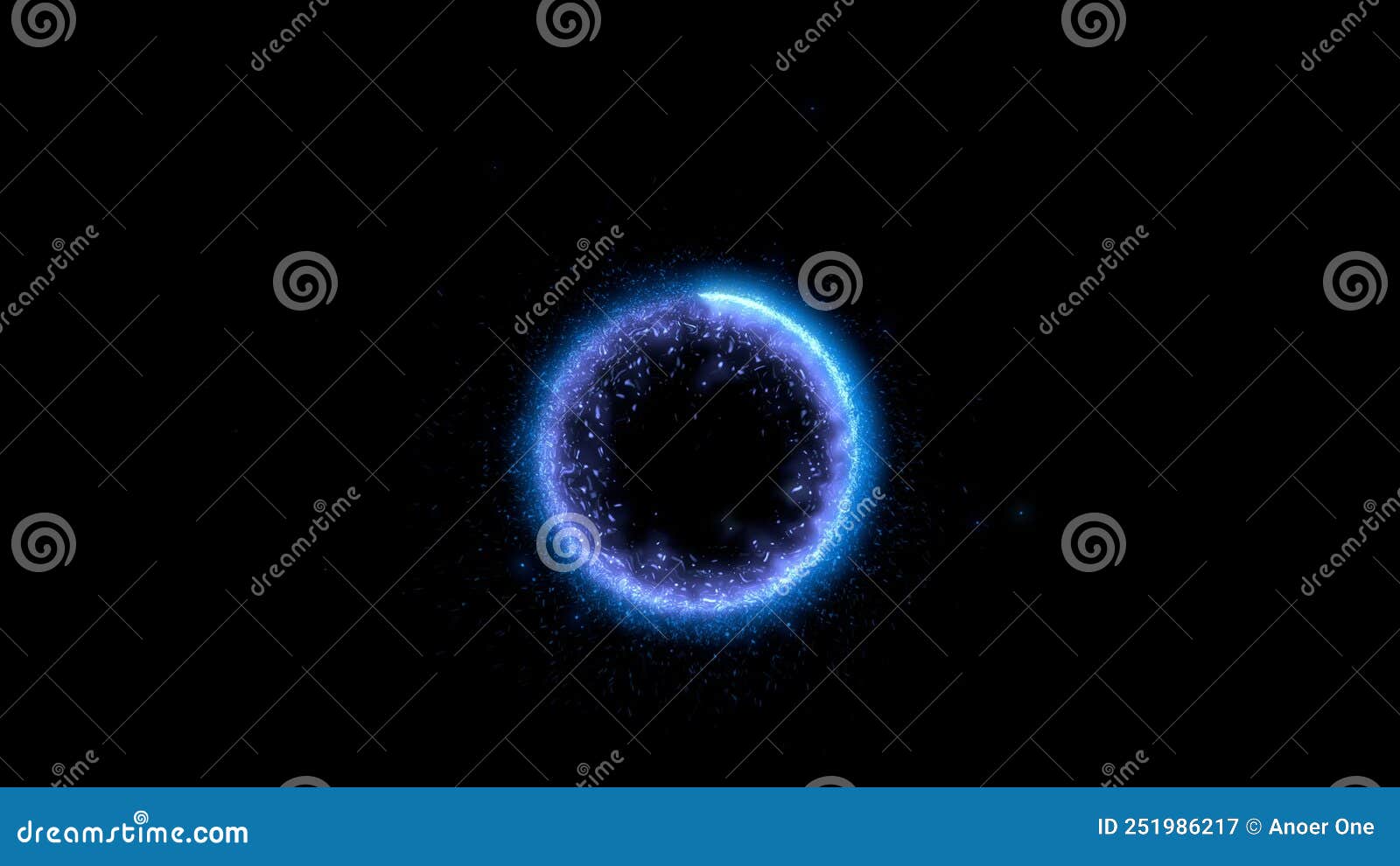 Blue Particle Spark Circle Spiral Motion Effect Stock Video - Video of ...