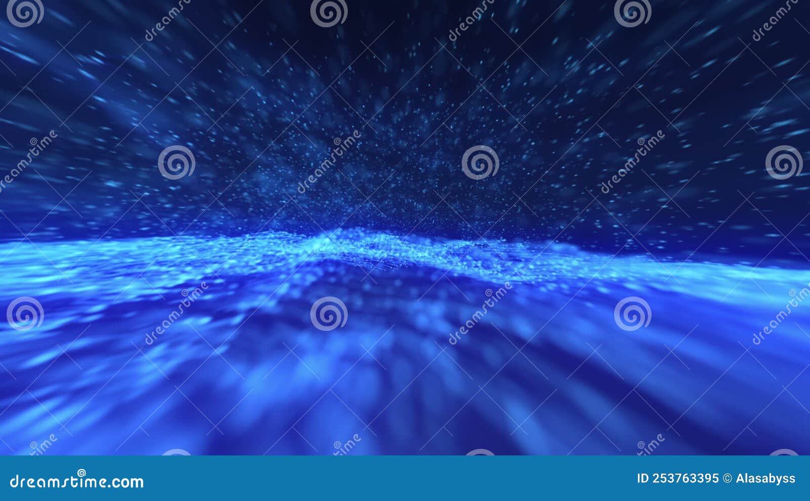 Blue Particle Storm Planet Motion Background Stock Video - Video of ...