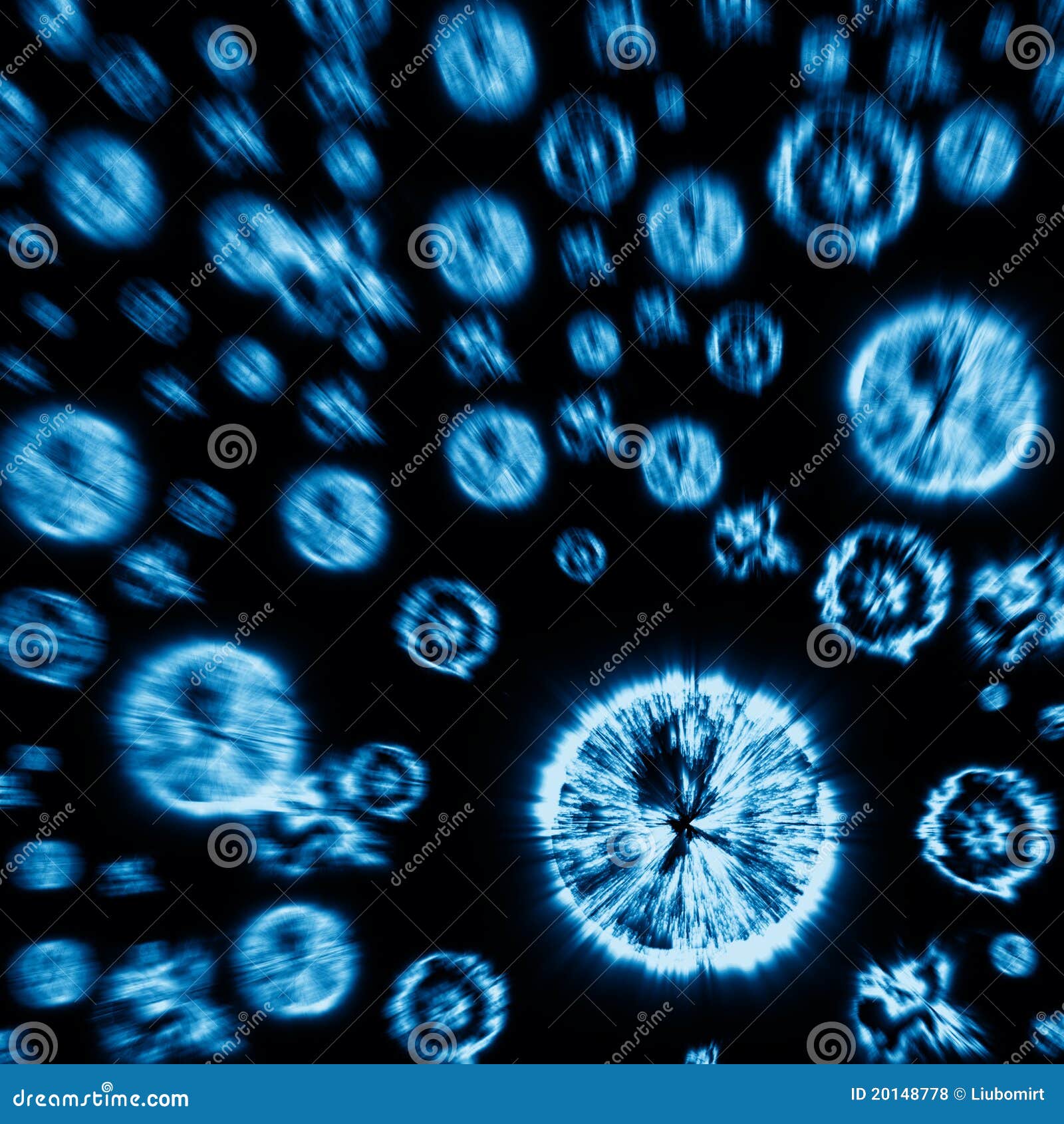 Blue particles stock illustration. Illustration of chaotic - 20148778