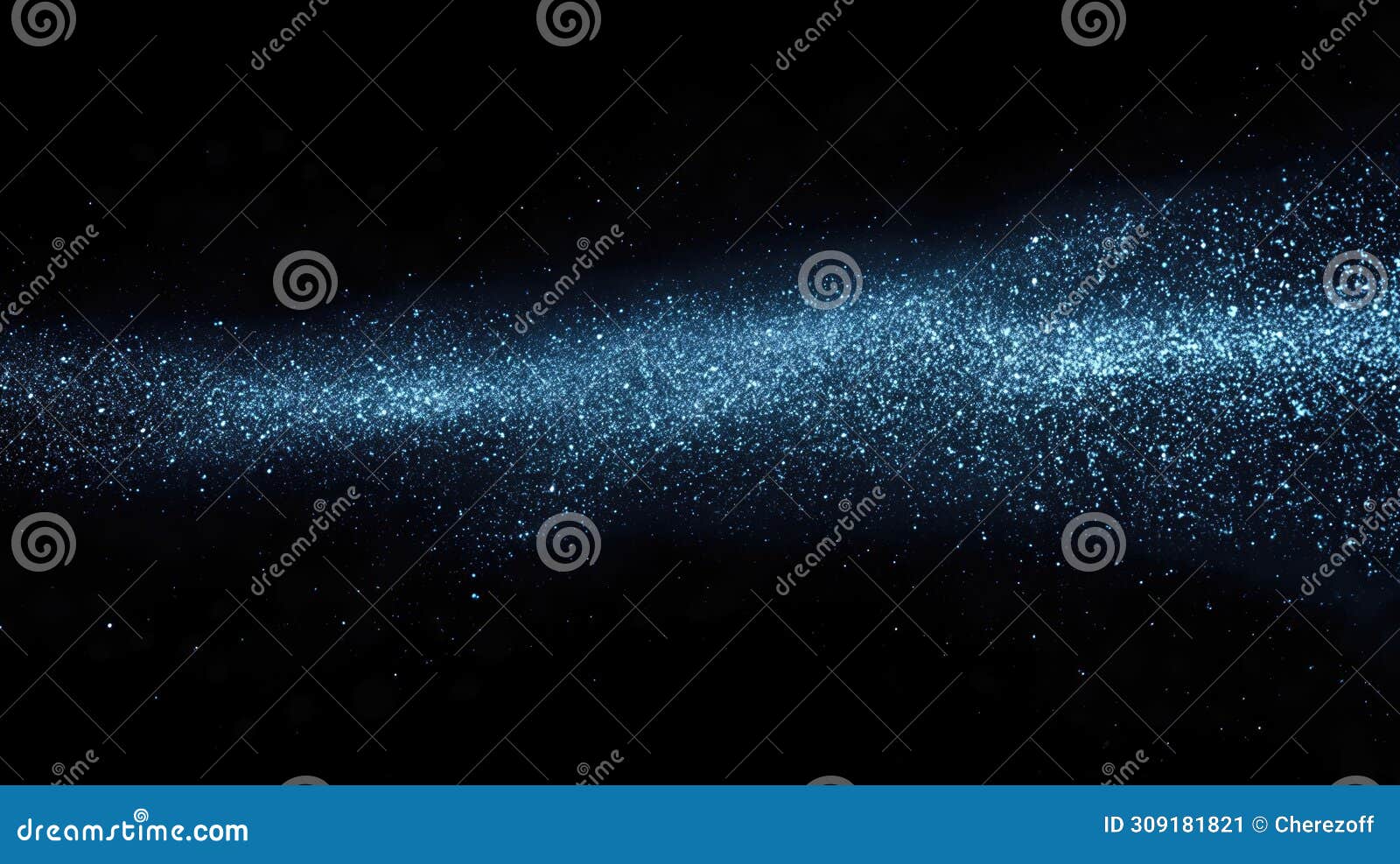 Blue Particles on Black Background Stock Image - Image of white, design ...