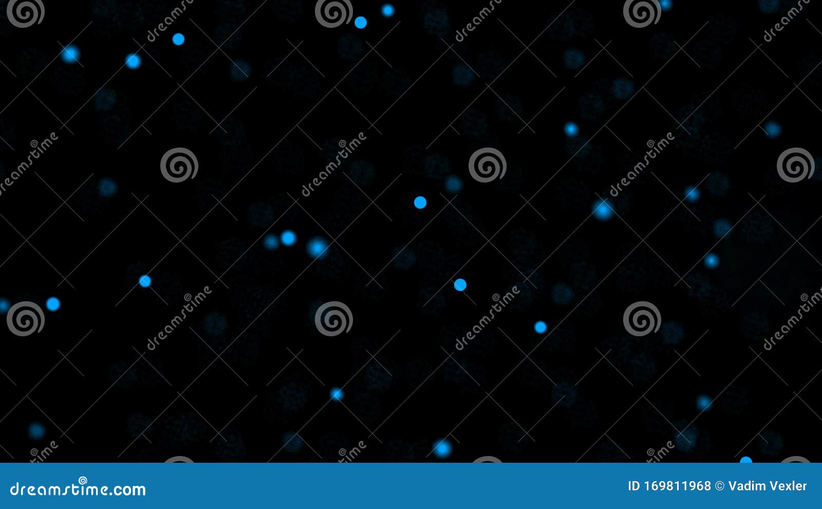 Blue Particles on a Black Background Fly Looping Stock Footage - Video ...