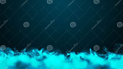 Blue Particles at the Bottom of an Abstract Glitter Background ...