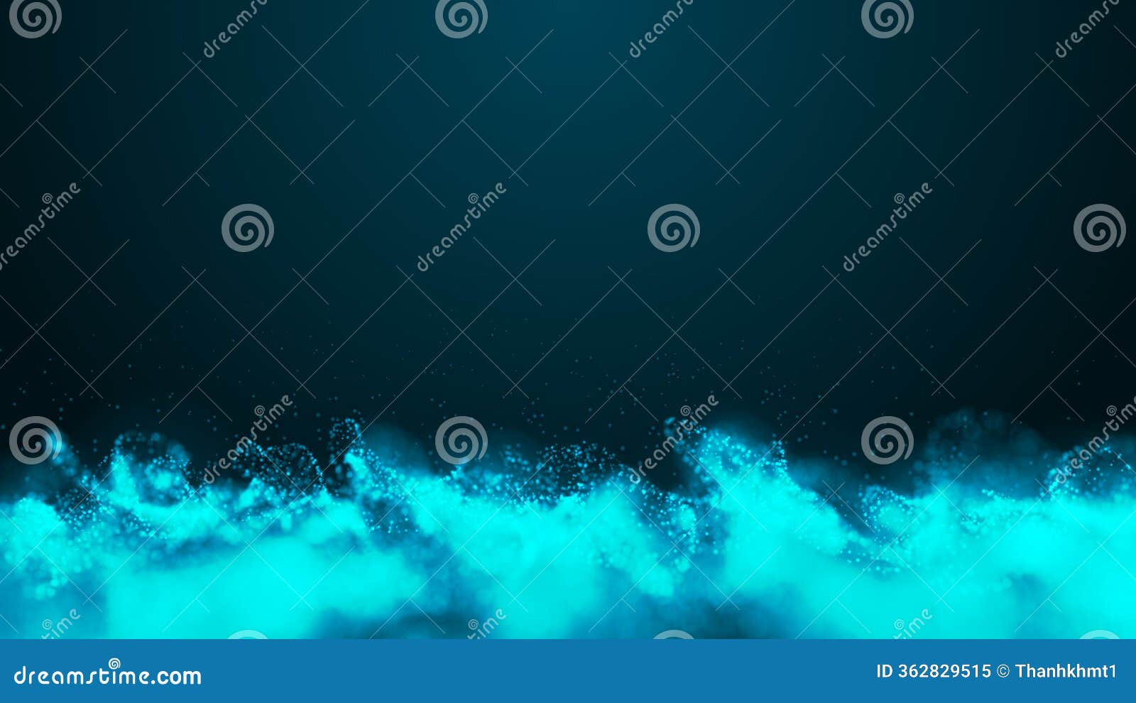 Blue Particles at the Bottom of an Abstract Glitter Background ...