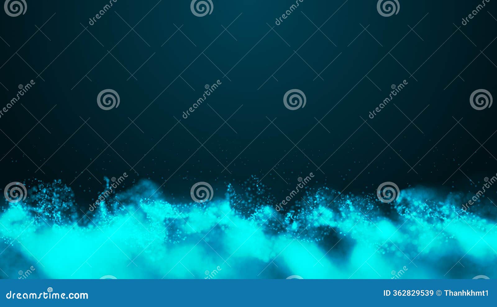 Blue Particles at the Bottom of an Abstract Glitter Background ...