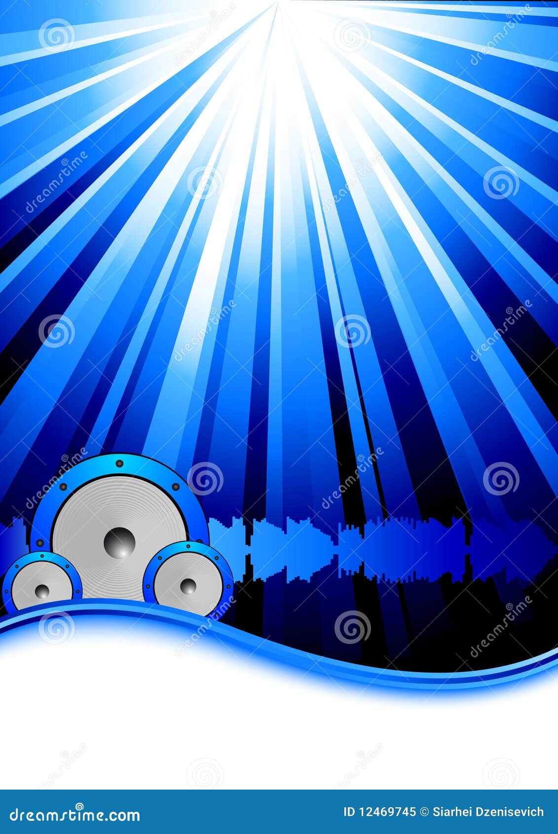 Blue party banner template stock vector. Illustration of border - 12469745