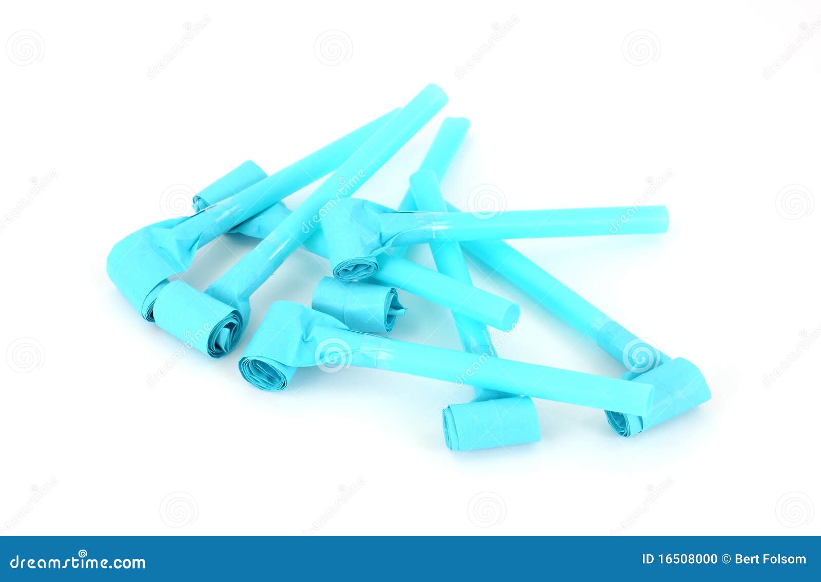 Blue party blowers stock photo. Image of festive, white - 16508000