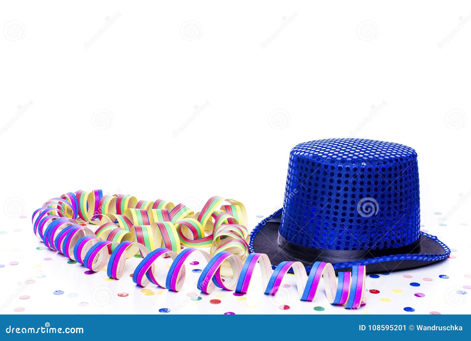 Blue party hat stock image. Image of greeting, decoration - 108595201
