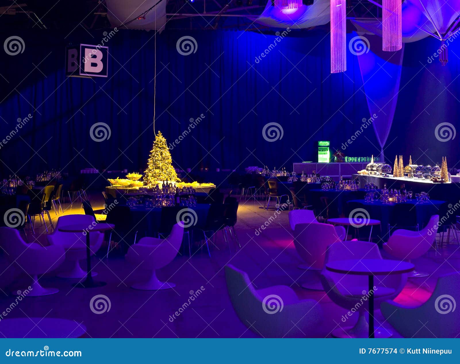 Blue party lighting stock photo. Image of festive, atmosphere - 7677574
