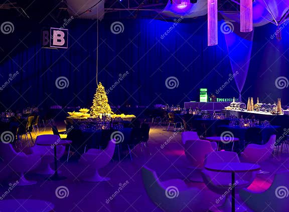 Blue party lighting stock photo. Image of festive, atmosphere - 7677574