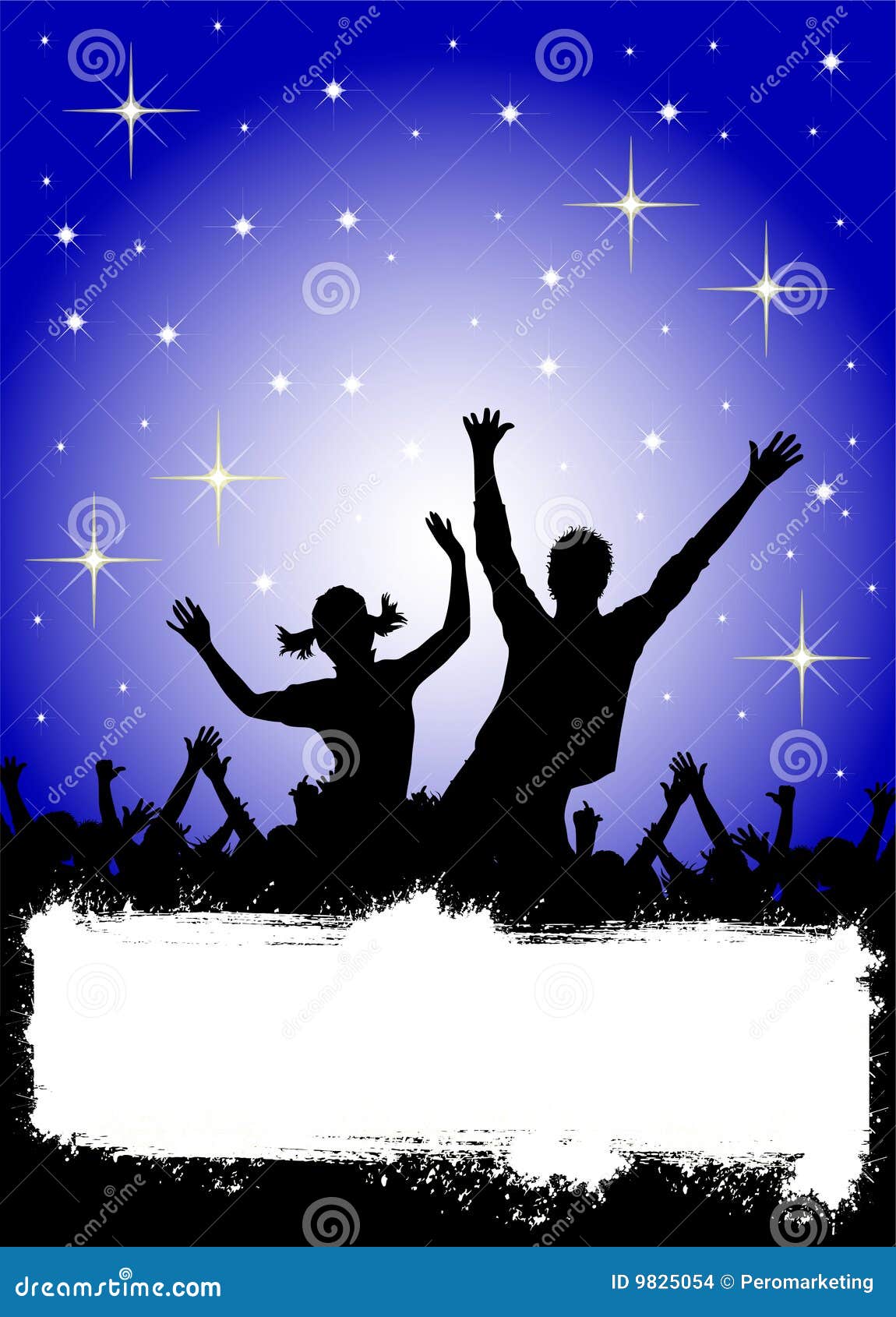 Blue party placard stock illustration. Illustration of lots - 9825054