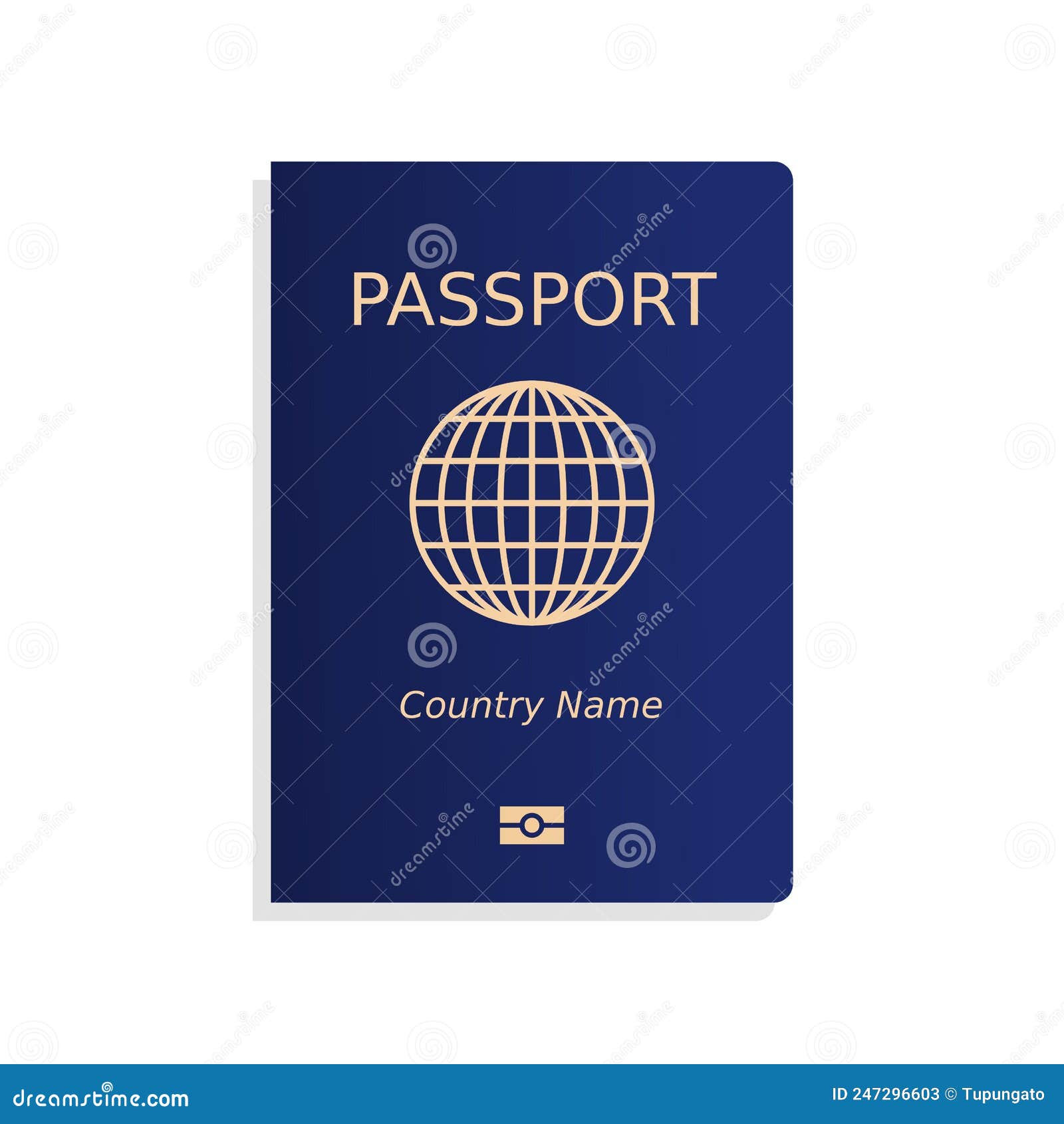 Blue Pass vektor abbildung. Illustration von symbol - 247296603