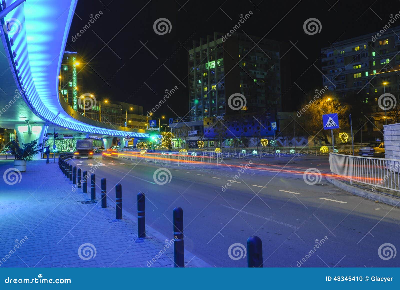 Blue Bridge At The Border Between The North And South Korea At The ...