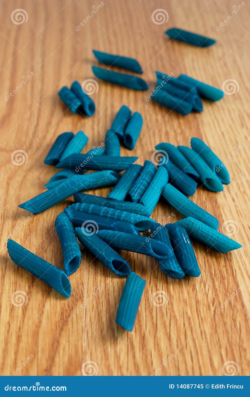 Blue pasta stock image. Image of wooden, pasta, artificial - 14087745
