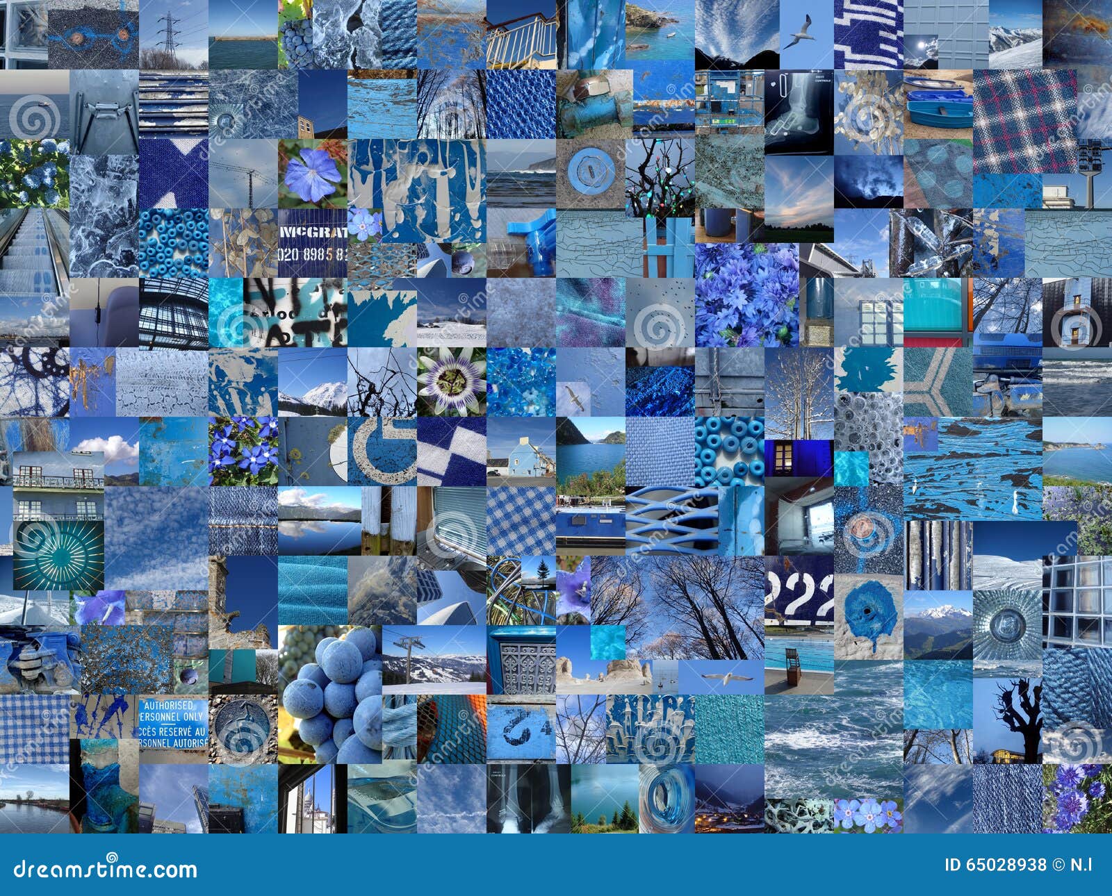 Blue Patchwork Photomontage Background Stock Photos - Free & Royalty ...