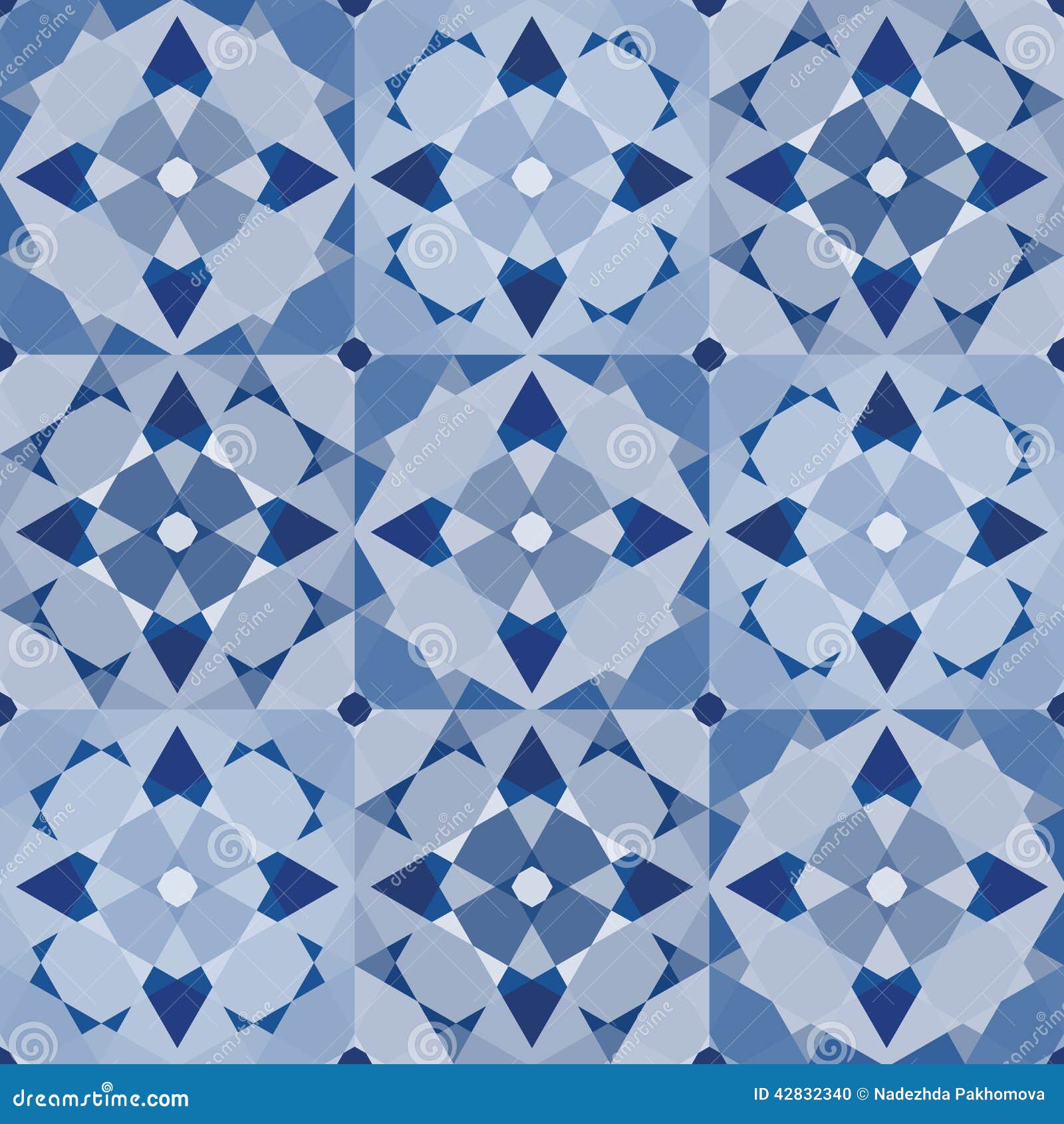 Blue patchwork tiles stock vector. Illustration of multicolor - 42832340