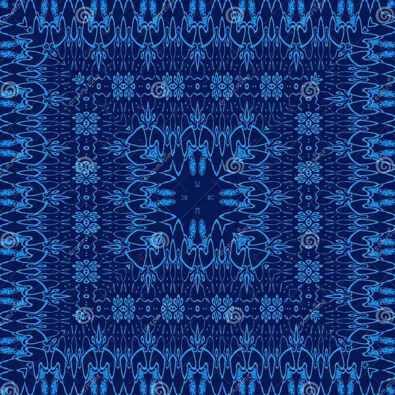 Blue lace pattern stock illustration. Illustration of circle - 125905854