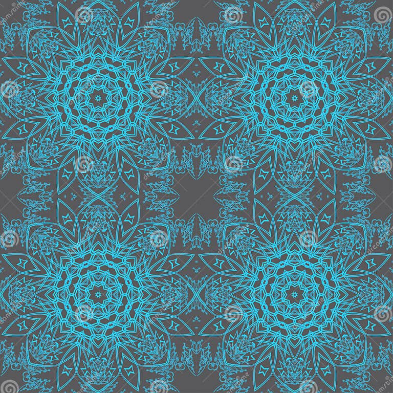 Blue lace pattern stock illustration. Illustration of decoration ...