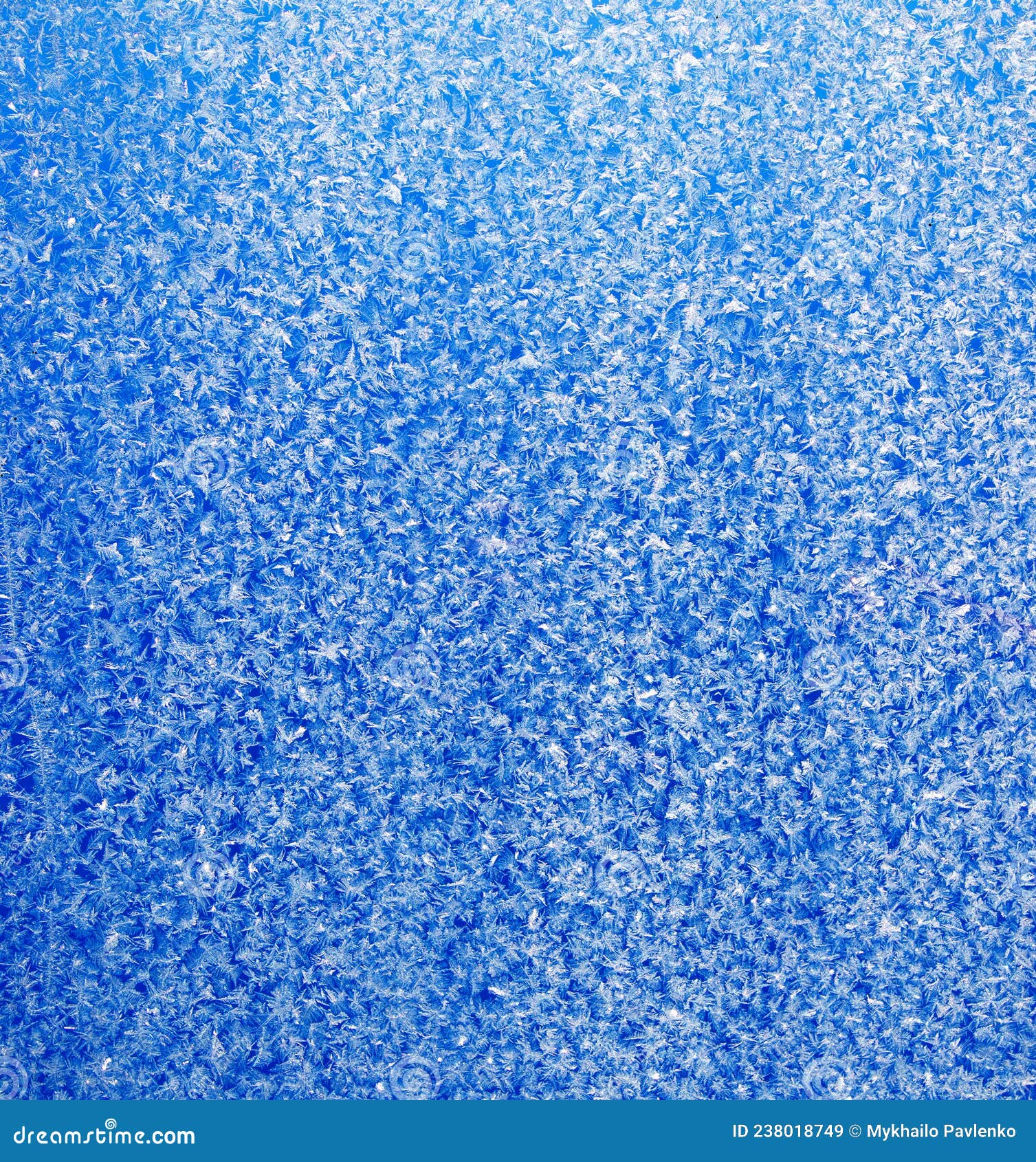 Blue Pattern on Glass Abstract Natural Background. Stock Image - Image ...