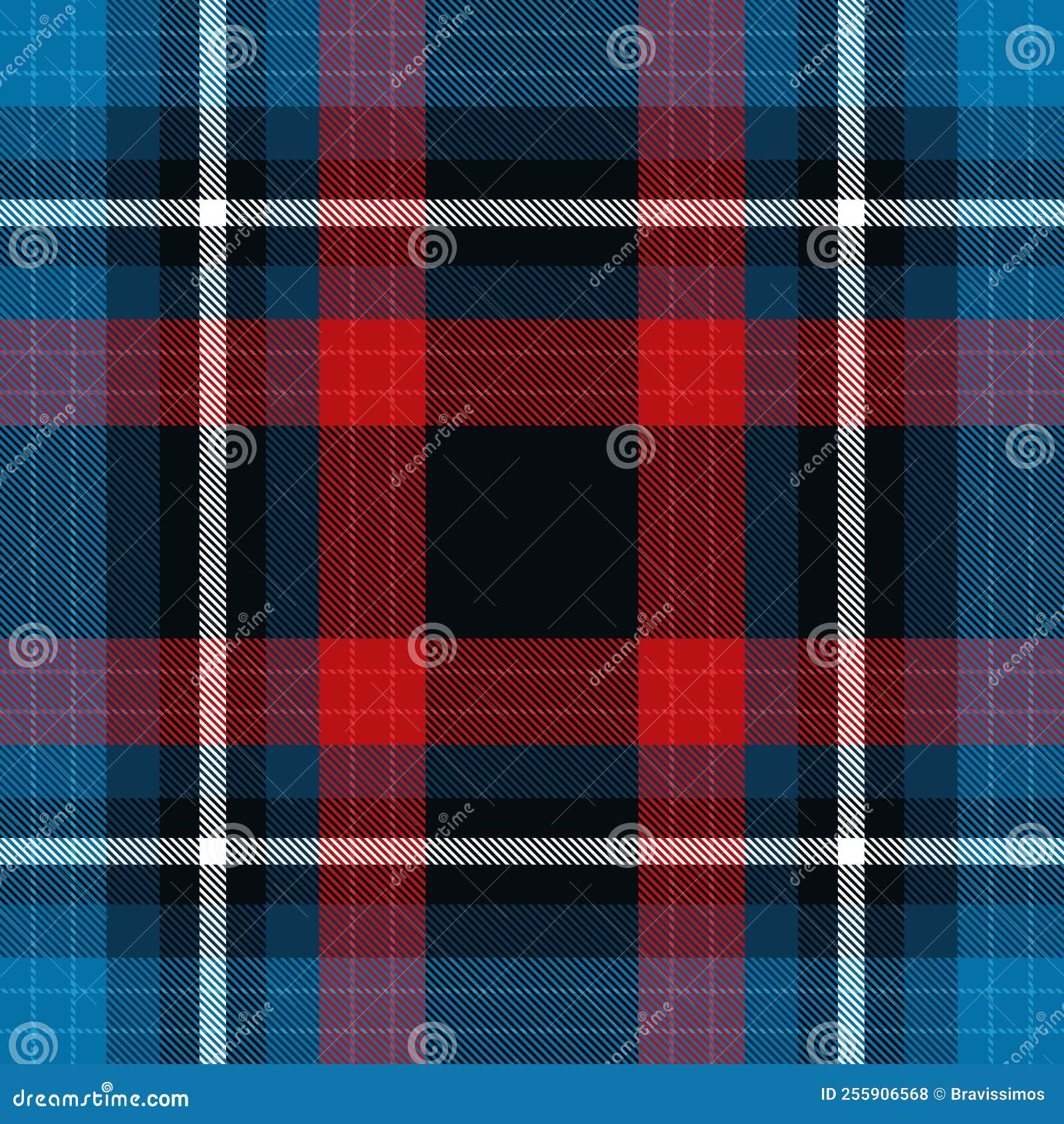 Blue Pattern Textile Seamless Tartan Plaid. Fabric Design Red Stock ...