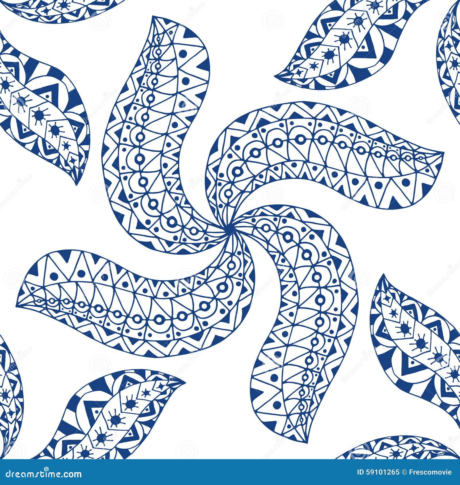 Blue pattern. stock vector. Illustration of fashion, india - 59101265