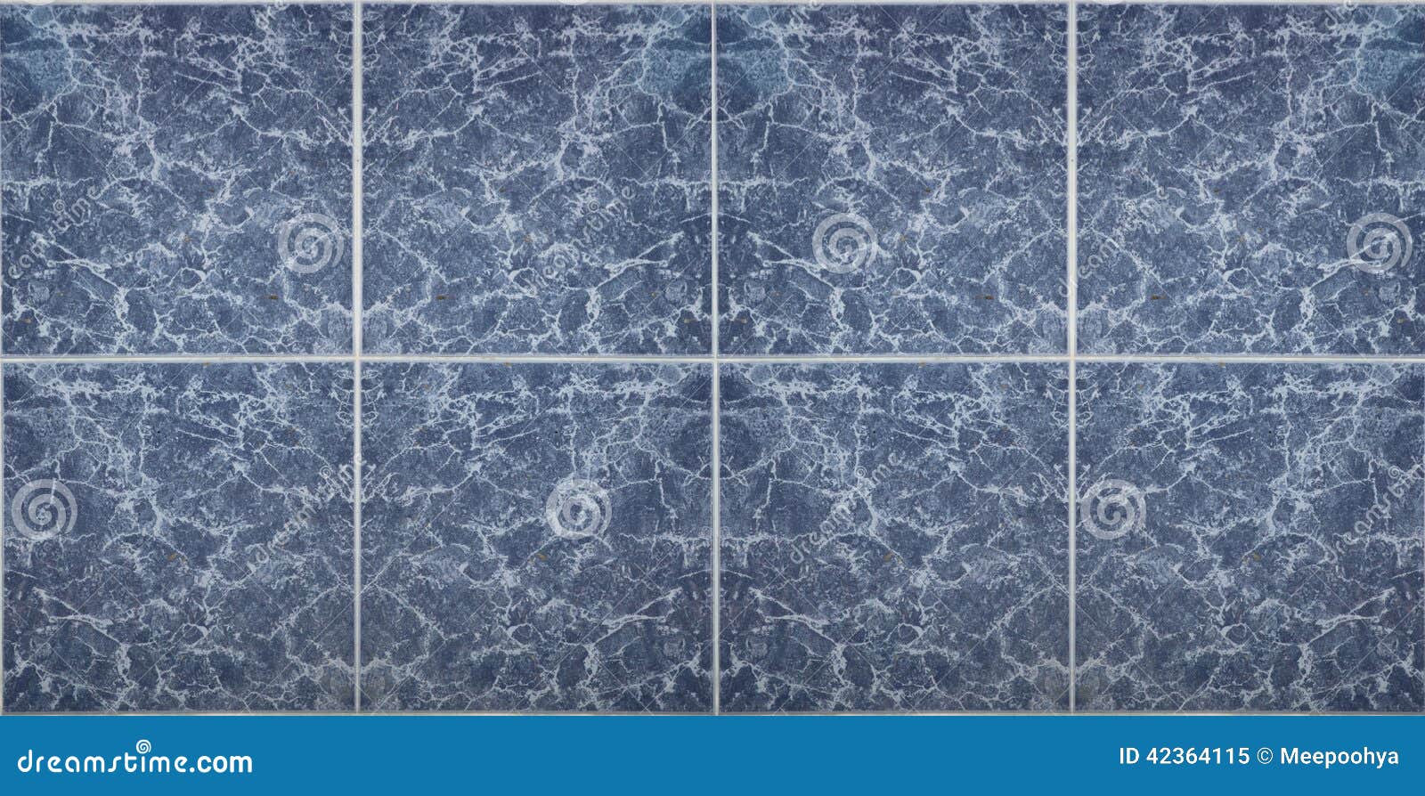 Blue Patterned Floor Tiles. Stock Image - Image of stone, color: 42364115
