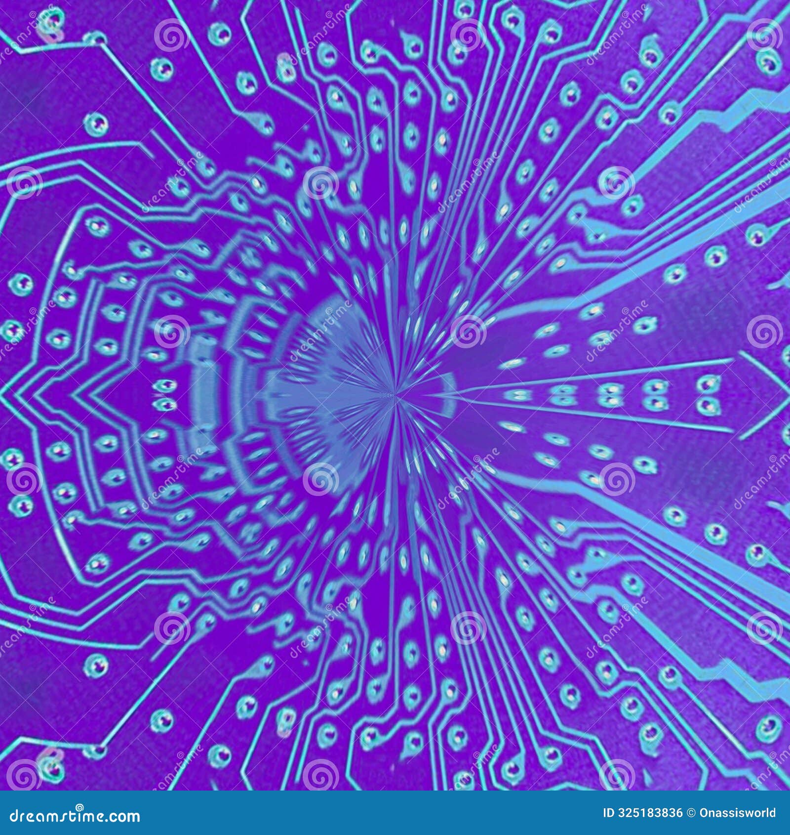 Blue PCB Electronics Future Abstract Background Stock Photo - Image of ...