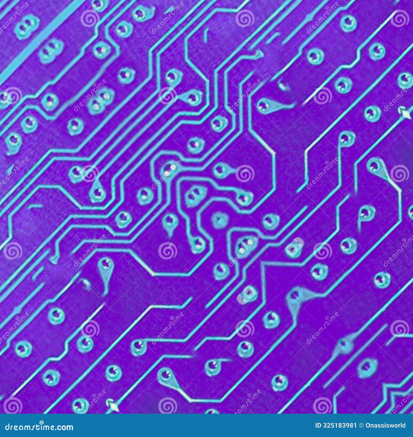 Blue PCB Electronics Future Abstract Background Stock Image - Image of ...