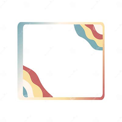Blue Peach Teal Frame Rectangle Vector Illustration Backgrounds Stock ...