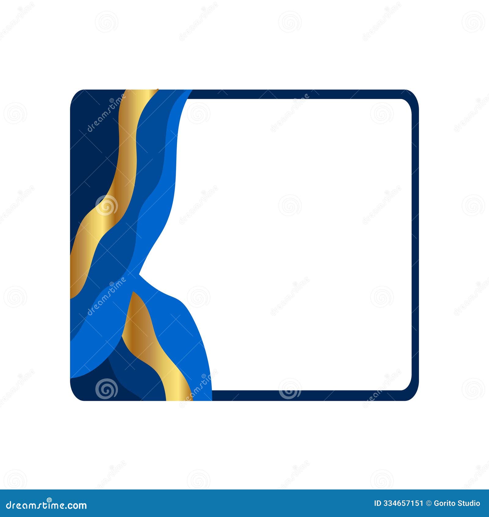 Blue Peach Teal Frame Rectangle Vector Illustration Backgrounds Stock ...