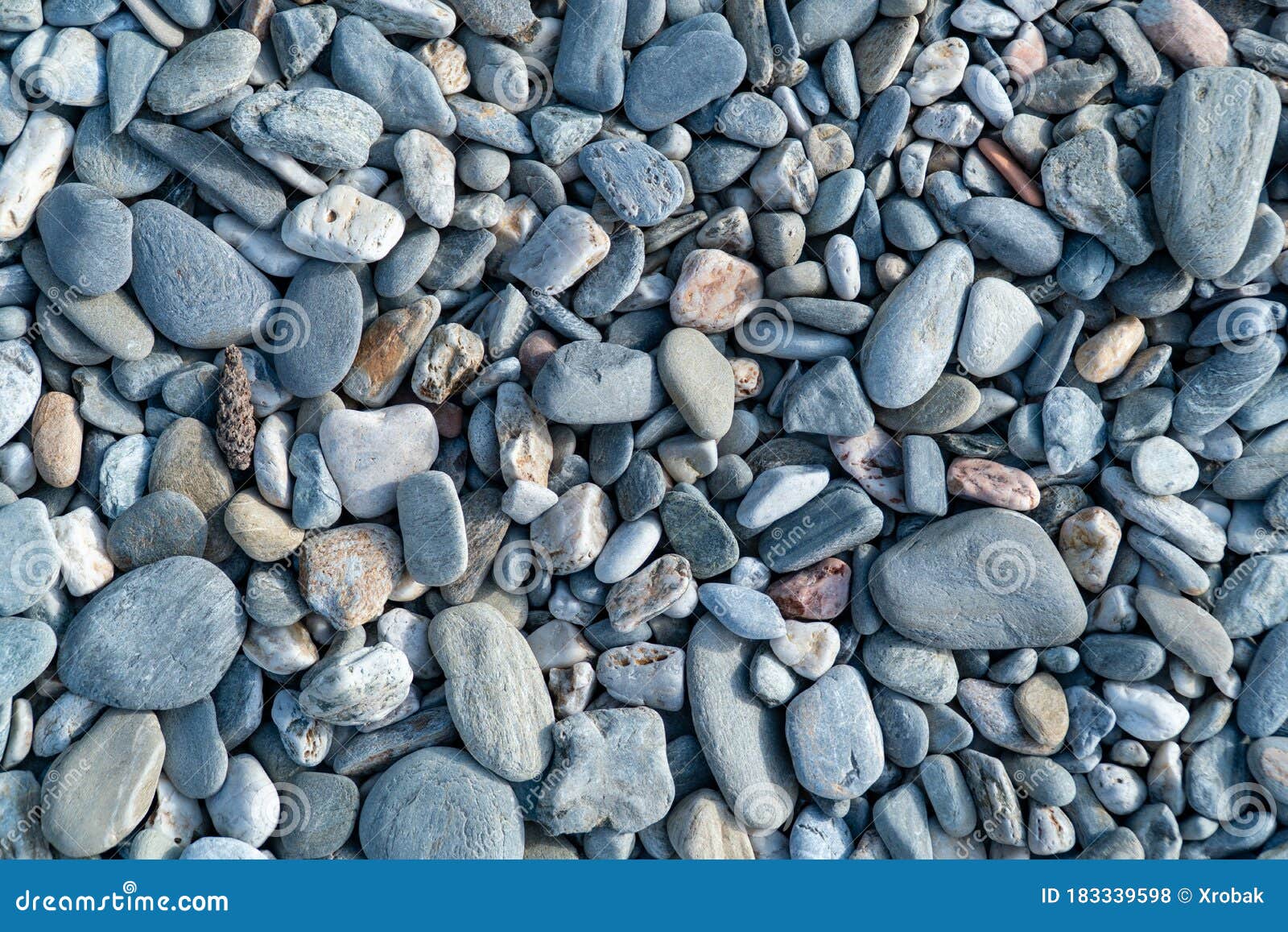 Blue Pebbles Closeup. Blue Pebbles. Background from a Natural Stone of ...