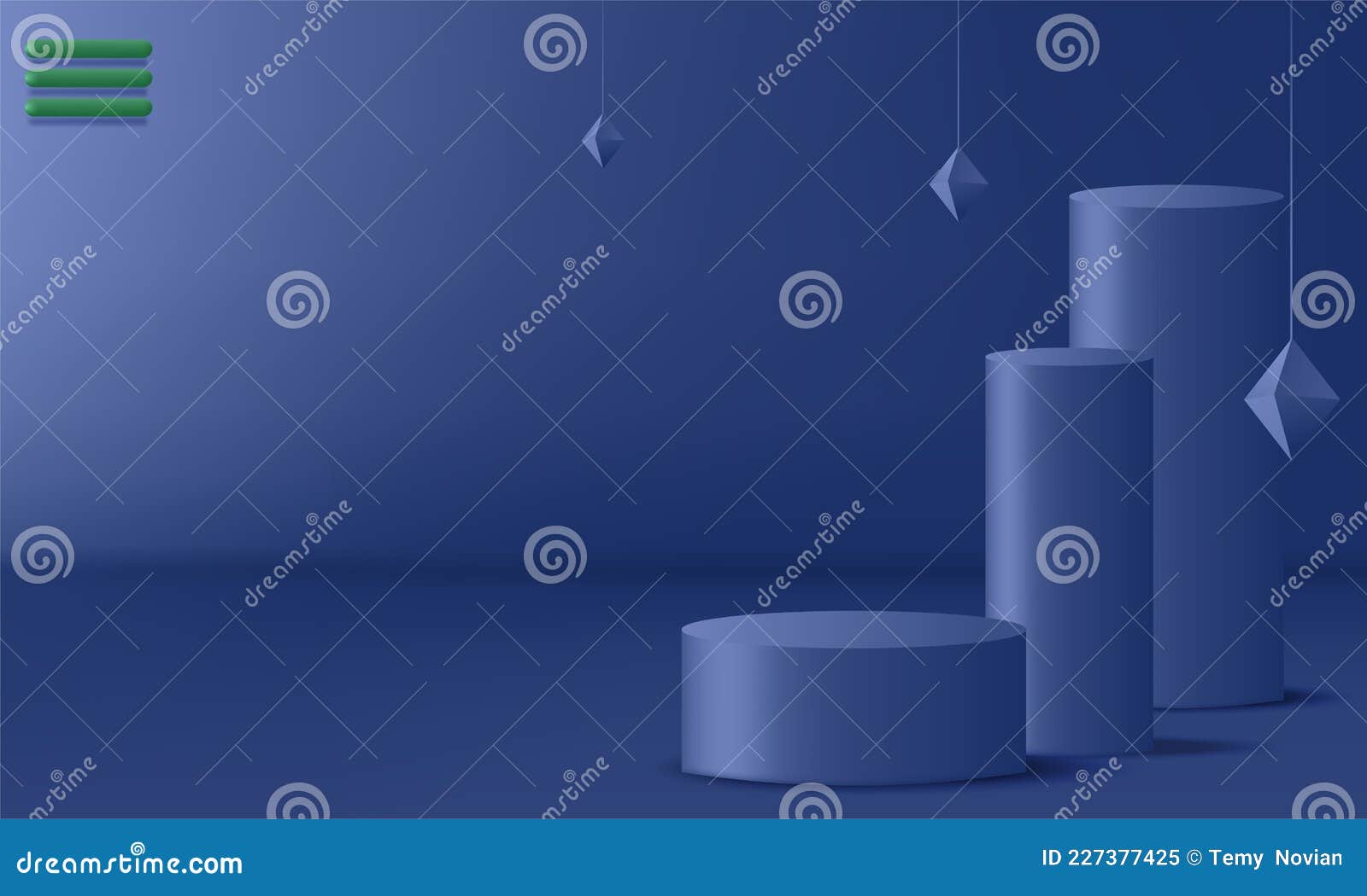 Blue Pedestal on an Abstract Background Stock Vector - Illustration of ...