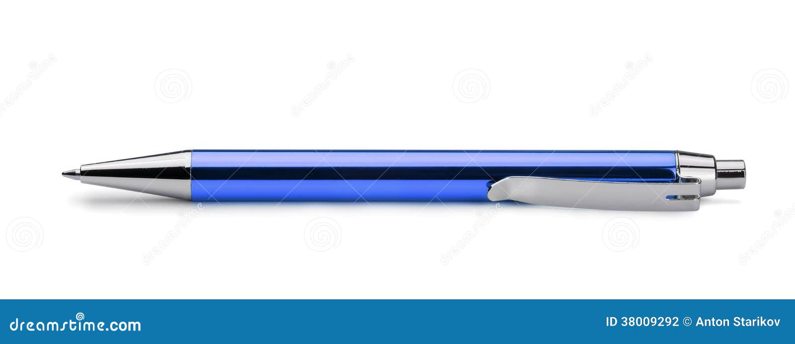Blue pen stock photo. Image of office, business, personal - 38009292