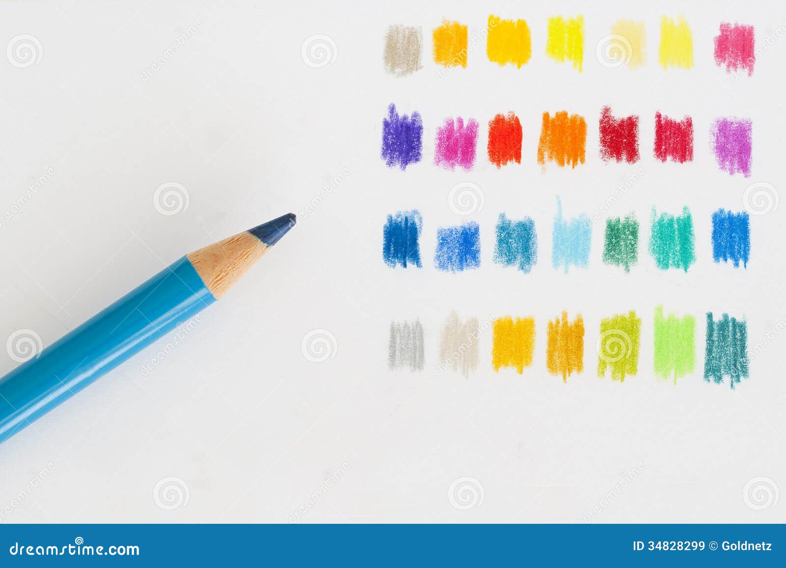 Blue pen and Colors stock image. Image of felt, light - 34828299