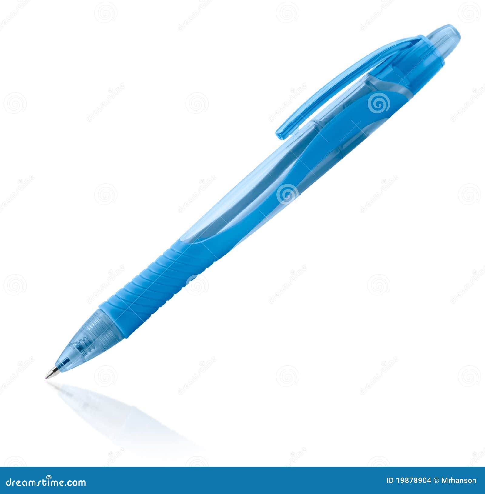 Blue Pen. Isolated On White Background Stock Images - Image: 19878904