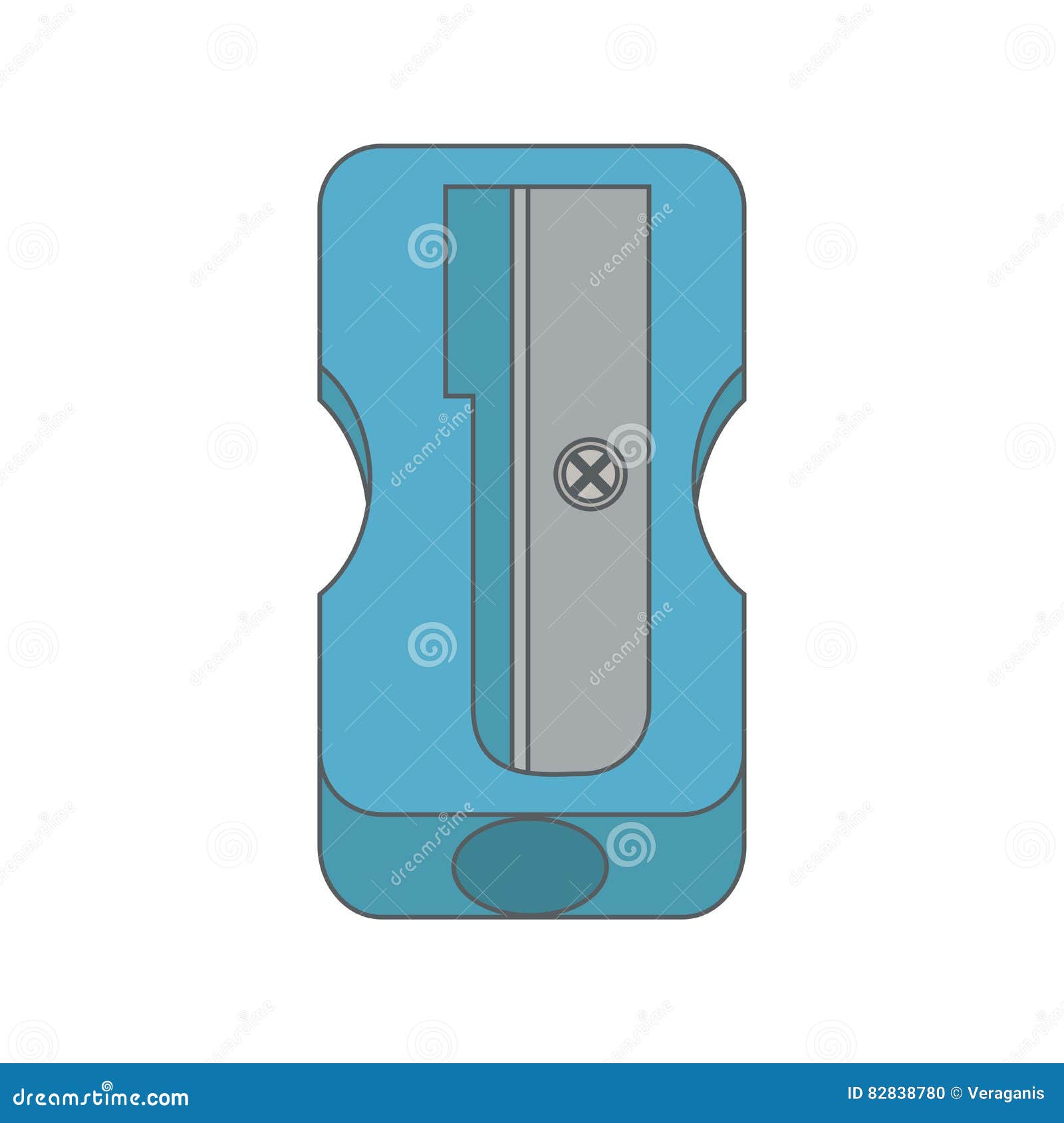 Blue Pencil Sharpener for Art. Stock Vector - Illustration of device ...